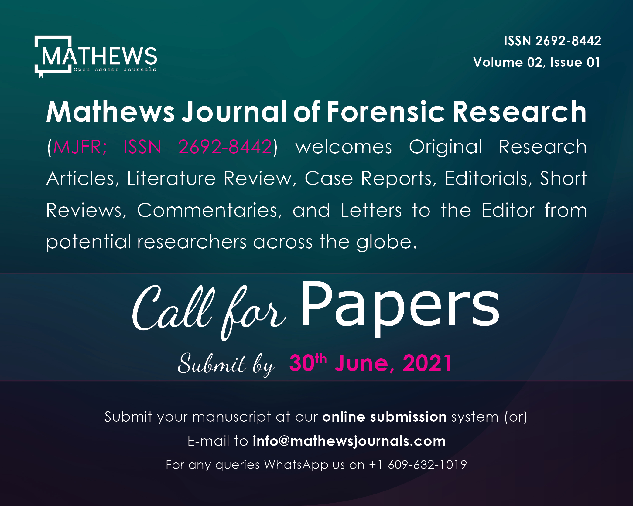 Forensic Open Access Journals | Mathews International LLC